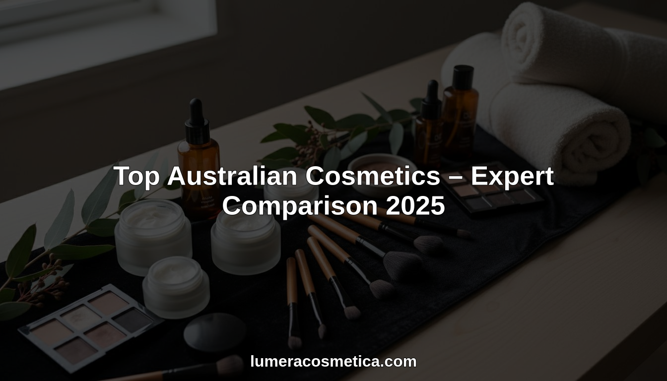 Top Australian Cosmetics – Expert Comparison 2025 – Luméra Cosmetica
